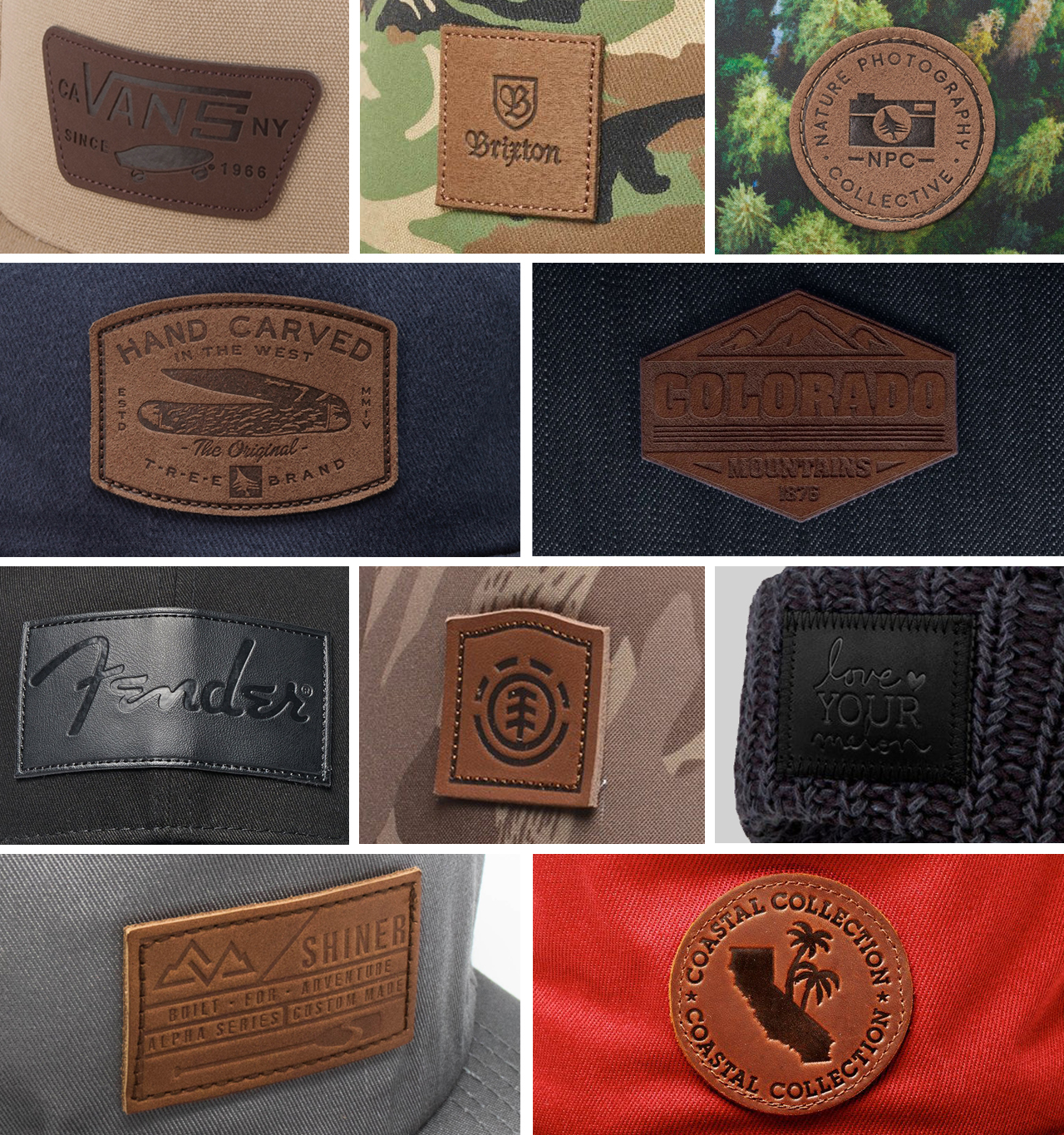 Debossed Leather Patch